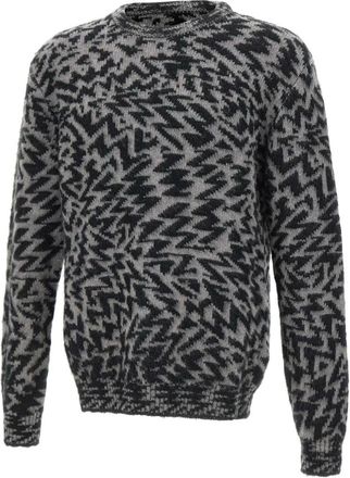 Laneus Homme, Pulls, Multicolore, Taille: S Pull Bicolore en Mélange de Laine