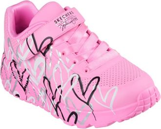 Skechers M&auml;dchen Jumpsters 2.0 Butterfly Flush, Hot Pink Synthetik Multi Trim, 11.5 UK Child