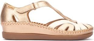 Pikolinos Chaussure Semi-Ouverts en Cuir CADAQUES pour Femme Color Champagne