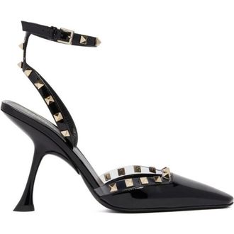Valentino Garavani Sandalen mit Kn&ouml;chelriemen und Zebra-Print - - Shoes - Damen - Schwarzk - 36 EU