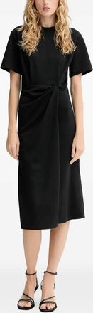 Sessun short sleeve midi dress - Schwarz