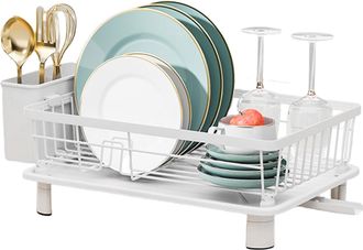Generic Küchenspüle-Wäscheständer - Geschirrtrocknerständer, Küchenregal aus Metall mit großer Kapazität | Platzsparender Geschirrständer aus Kohlenstoffstahl