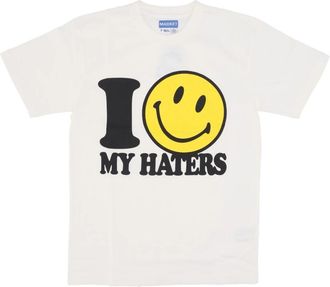 Market Smiley Haters Tee Cream - - Tops - Herren - Beige - M