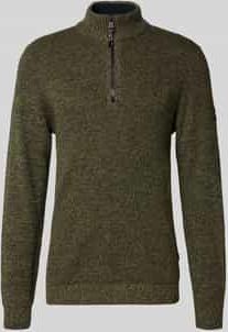 Camel Active Slim Fit Troyer mit Reißverschluss Modell Mouline