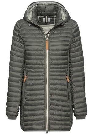 Camel Active 320060-9e50 Veste pour Femme, Vert fonc&eacute;, 46