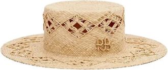 Ruslan Baginskiy Canotier - Femme - Accessoires - Beige - Taille: L