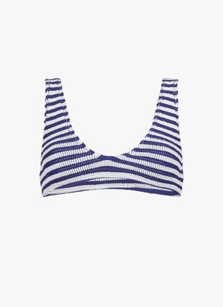 Bond-Eye Haut de maillot de bain textur&eacute; &agrave; rayures