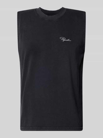 Pegador Tanktop mit Label-Stitching und Rundhalsausschnitt