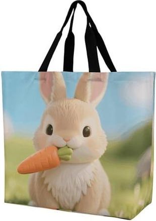 Generic Lapin Mignon 1 Sac Cabas D&eacute;contract&eacute; Sacs L&eacute;ger Sac Courses Pour Universit&eacute; Gym Plage