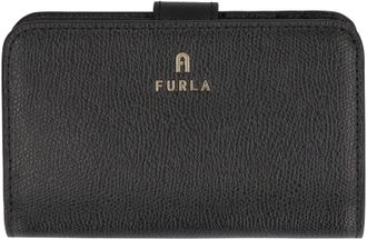 Furla Womens Leather Wallet Camelia Black & Purses