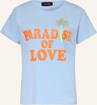 Miss Goodlife Miss Goodlife T-Shirt Mit Schmucksteinen blau