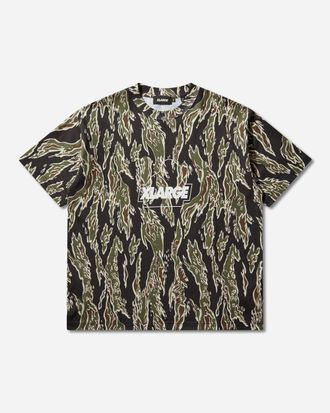 XLARGE Men s Camo Urban Logo T-Shirt Olive