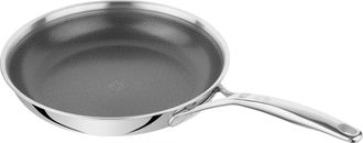 Zwilling Peak Bratpfanne 28 cm, Edelstahl, Antihaft-Wabenbeschichtung, Besonders kratzfest, Alle Herdarten, Induktionsgeeignet, Silber-Schwarz