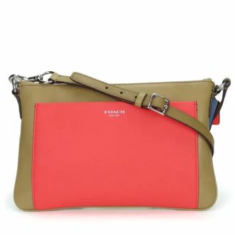 Coach Pre-owned Leder Schultertasche - - Pre-owned - Damen - Beige - ONE SIZE