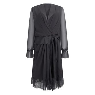 Alberta Ferretti Robe &Eacute;l&eacute;gante - Femme - Robes - Gris - Taille: 44 FR