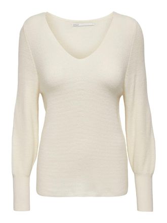 Only Damen Onlatia L/S V-hals sweater Knt Noos Pullover, Whitecap Gray, XS EU