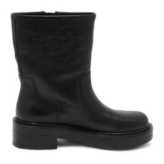 Emanuelle Vee Schwarze Biker Medusa Stiefel mit Strass-Schnalle - - Shoes - Damen - Schwarzk - 40 EU