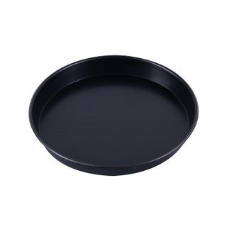 Paderno Paderno 11740-18 Eisen Pizza Pfanne, runde Backform, f&uuml;r Pizza, Focaccia, Kuchen, Hochtemperaturbest&auml;ndig bis 280&deg;, Karbon, 18 cm, Dark Blau