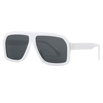 Generic Lunettes De Soleil Carr&eacute;es For Hommes, For Femmes For Les D&eacute;placements Quotidiens Et La Conduite En Ext&eacute;rieur(White)