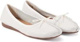 Clarks Ballerines Freckle Ice en cuir de vache