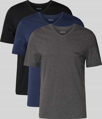 HUGO BOSS T-Shirt mit V-Ausschnitt im 3er-Pack Modell Classic