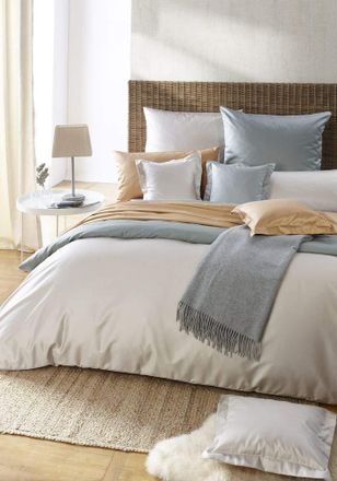 Curt Bauer Mako Satin Uni Bettw&auml;sche 135x200 (silbergrau)