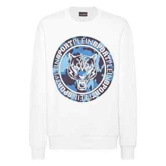 Plein Sport Sweatshirt LS Carbon Tiger - - Sport - Herren - Wei&szlig; - 2XL