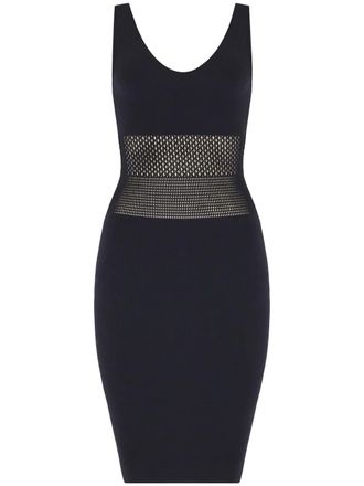 Wolford robe Mosaic Net - Noir