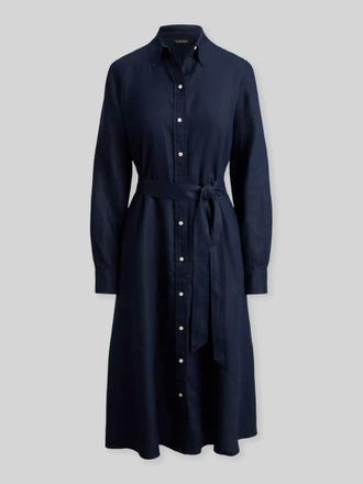 Lauren Ralph Lauren Tailliertes Freizeitkleid aus reinem Leinen