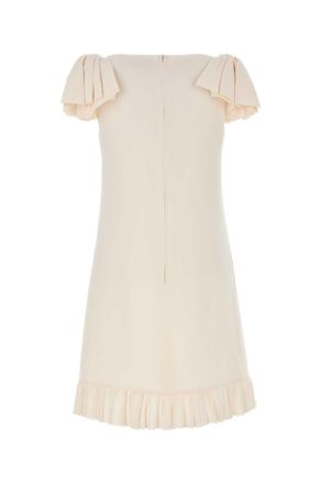 Valentino Garavani Womens Ivory Wool Blend Dress Avorio Abiti