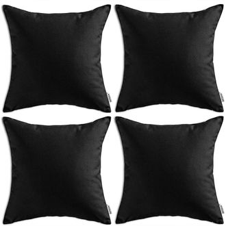 Miulee 4er Set Outdoor Kissenbezug wasserdichte Kissenbezüge Sofakissen Dekorativ Couchkissen Wetterfeste Kissenhülle Zierkissen Bezug Weich für Sofa Couch O