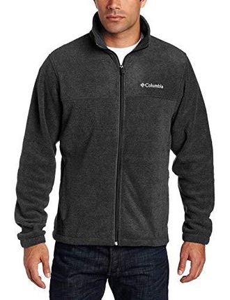 Columbia Granite Mountain Veste polaire pour homme Gris anthracite chin&eacute; Taille XL, Gris anthracite chin&eacute;, X-Large