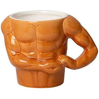 Cabilock Tasse &agrave; caf&eacute; en c&eacute;ramique Tasse &agrave; lait en porcelaine Tasse &agrave; eau pour homme Art du corps Tasse &agrave; lait muscle homme tasse &agrave; caf&eacute; tasse &agrave; th&eacute; nouveaut&eacute; 