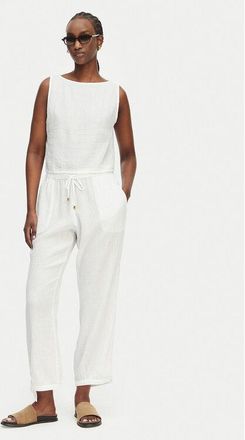 Lauren Ralph Lauren Set Top und Hose Double Gauze 20617192 Wei&szlig; Regular Fit
