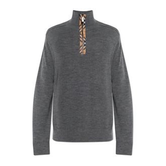 Burberry Cameron Wollpullover - - Knitwear - Herren - Grau - M