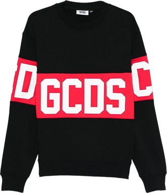 GCDS Pull Col Rond - Noir