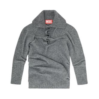 Diesel Rundhals-Strickpullover - - Knitwear - Damen - Grau - S