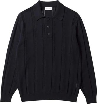 Edmmond Studios Edmmond Studios, Homme, Pulls, Bleu, Taille: S Wool Polo