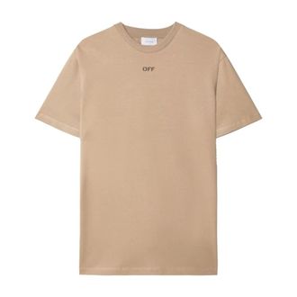 Off-white Off Stitch Slim T-Shirt - - Tops - Herren - Beige - XL