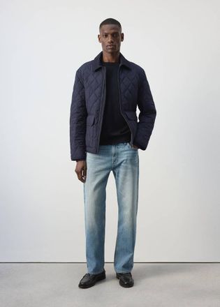 Mango Veste matelass&eacute;e hydrofuge bleu nuit - Homme - XXL - MANGO MAN