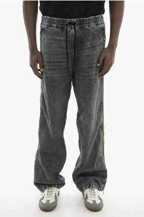 Diesel Loose-Fit Jeans D-MARTIAN-PLUS-S with Elastic Waist and Side size Xl
