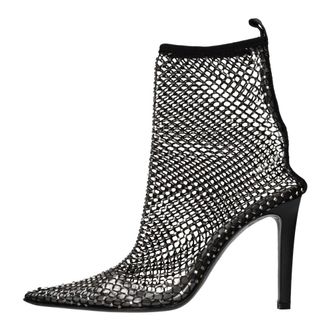 Pinko Pinko, Femme, Chaussures, Noir, Taille: 41 EU Bottines en maille stretch et cristaux