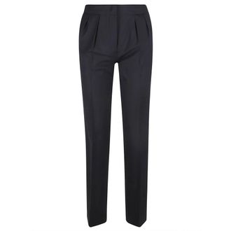 Fabiana Filippi Wollhose mit gerader Passform - - Trousers - Damen - Blau - S
