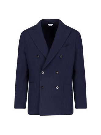 Boglioli Double-Breasted Wool Blazer
