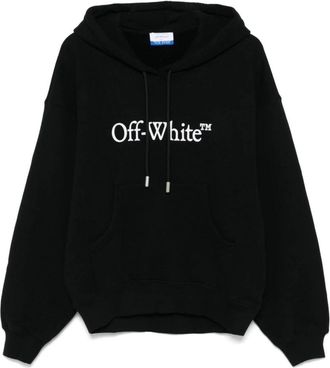 Off-white Femme, Sweatshirts et sweats &agrave; capuche, Noir, Taille: 38 FR Big Logo Bookkish Over Sweat &agrave; capuche