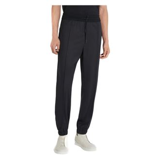 Ermenegildo Zegna Homme, Pantalons, Noir, Taille: M Joggers en laine haute performance