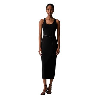 Michael Kors G&uuml;rtel-Stretch-Jersey-Racerback-Tank-Kleid - - Dresses - Damen - Schwarzk - XS