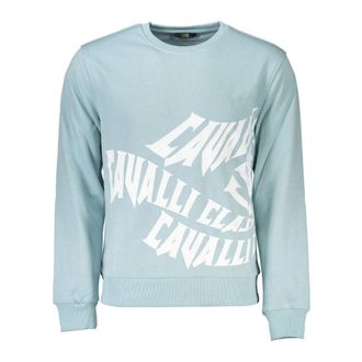 Cavalli Herren, Sweatshirts & Hoodies, Blau, LGr&ouml;&szlig;e