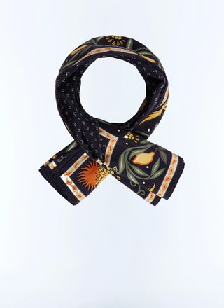 Fursac Foulard en soie &agrave; imprim&eacute; - Taille Unique - Homme