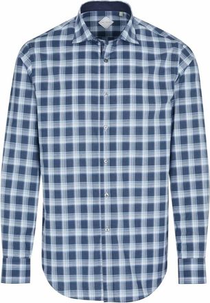 Pal Zileri Gekariertes Langarmhemd - - Shirts - Herren - Blau - M